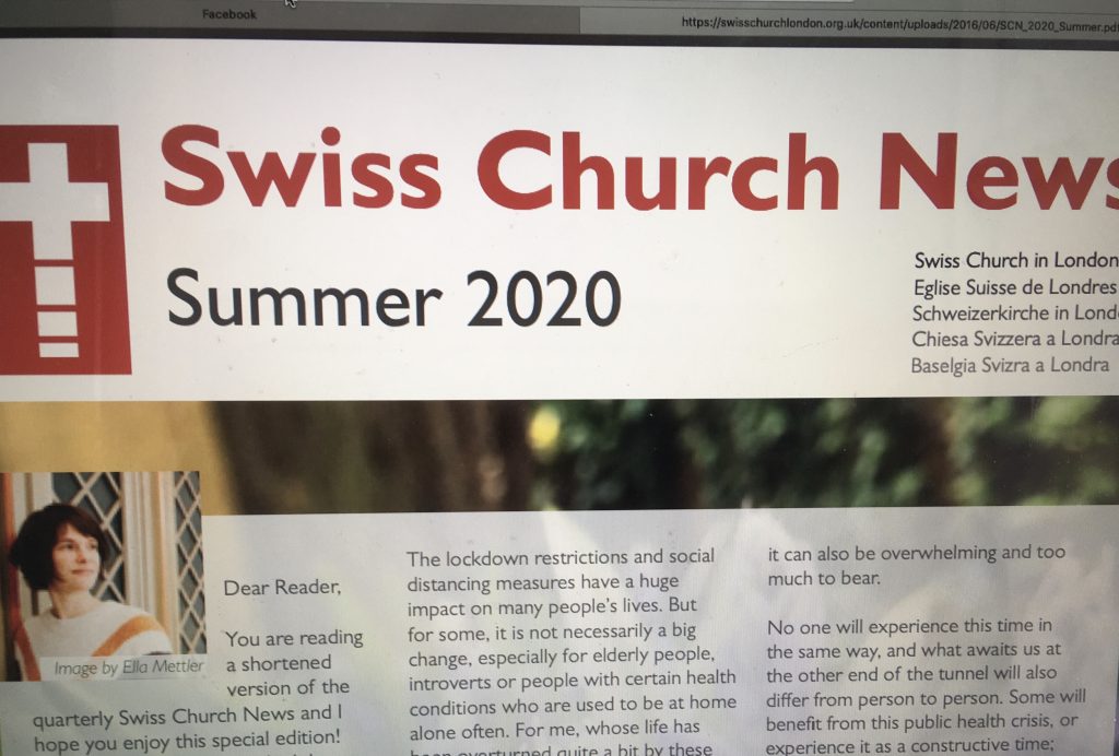 Swiss Church News Summer 2020 SpecialEdition - Out Now! - Swiss Church ...